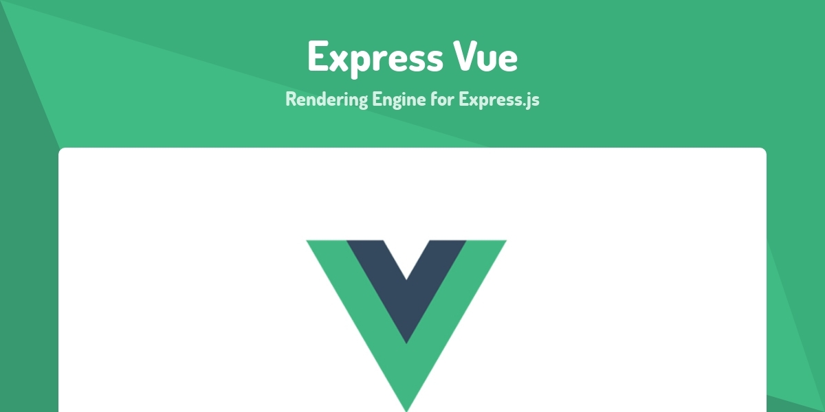 Express Vue Rendering Engine For Expressjs Made With Vuejs